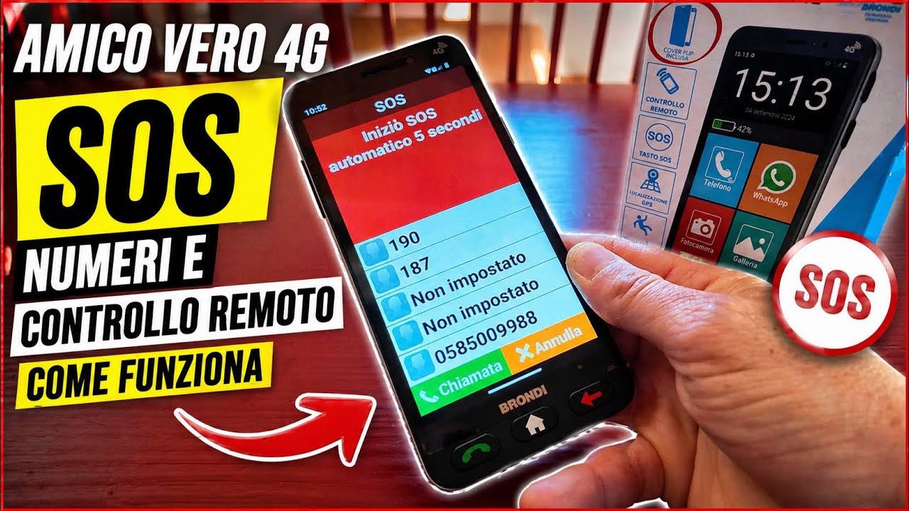 Brondi Amico Vero 4G: Focus su SOS, sicurezza e controllo da remoto ...